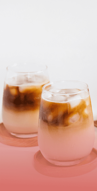 Rose Iced Latte - Monin